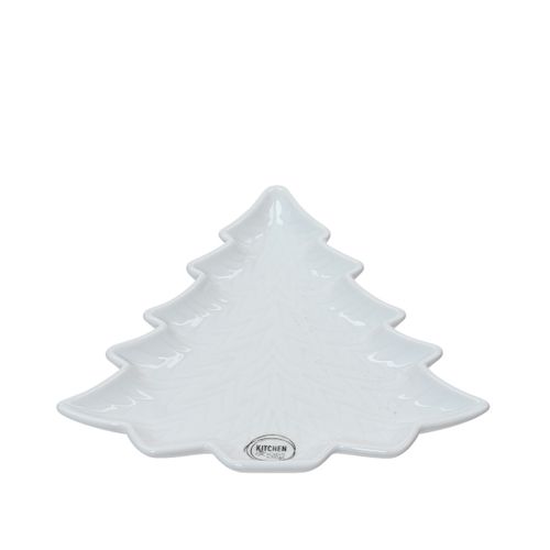 Porcelanski tanjir u obliku jelke 20cm 604080 - White - KMG