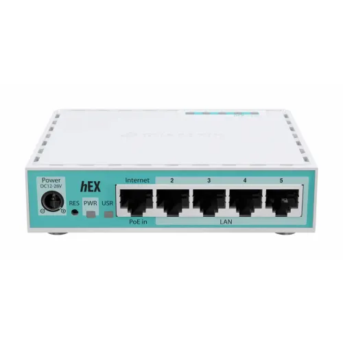 MikroTik E50UG hEX ruter sa 5 x Gigabit LAN / WAN portova 10/100/1000Mb/s + USB (Storage), ARM 64bit