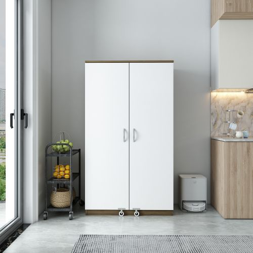 Paose - Walnut, White WalnutWhite Multi Purpose Cabinet