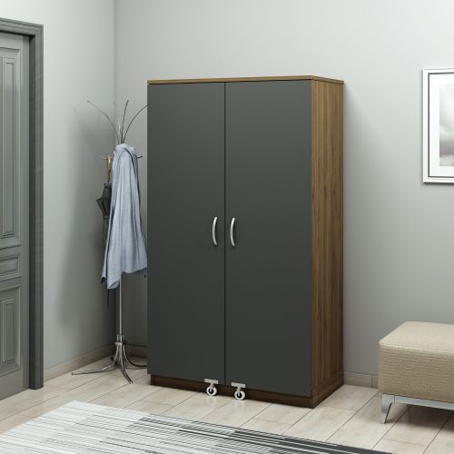 Paose - Walnut, Anthracite WalnutAnthracite Multi Purpose Cabinet