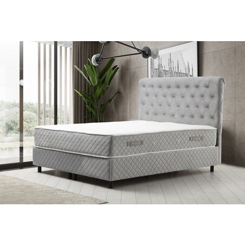 Sonata 90 x 190 - Grey Grey Single Bed Base & Headboard