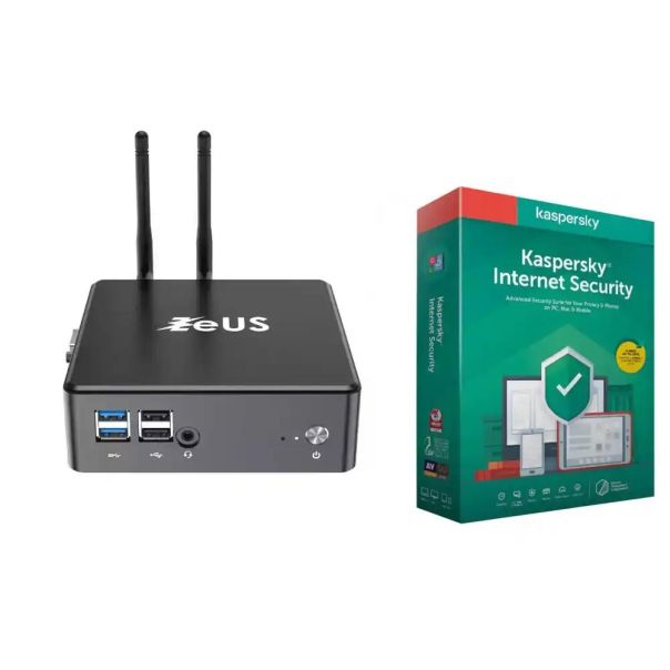 Mini PC Zeus MPI10-i523 Intel i5-1145G7 4C 4.4 GHz 16GB Rama 512GB SSD Win11Pro+Kaspersky