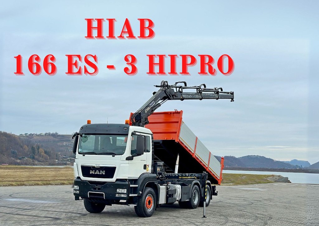 MAN TGS 26.400 * HIAB 166 ES-3HIPRO + FUNK * 6x4 kiper