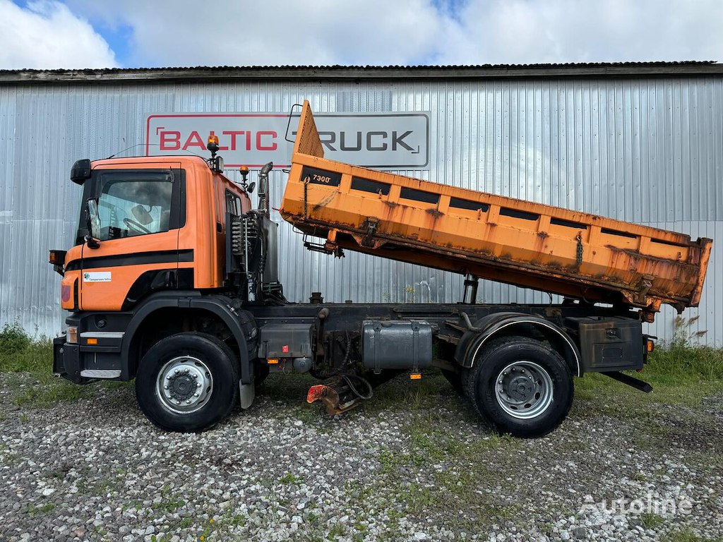 Scania P340, 3-SIDE TIPPER + SNOWBLADE kiper