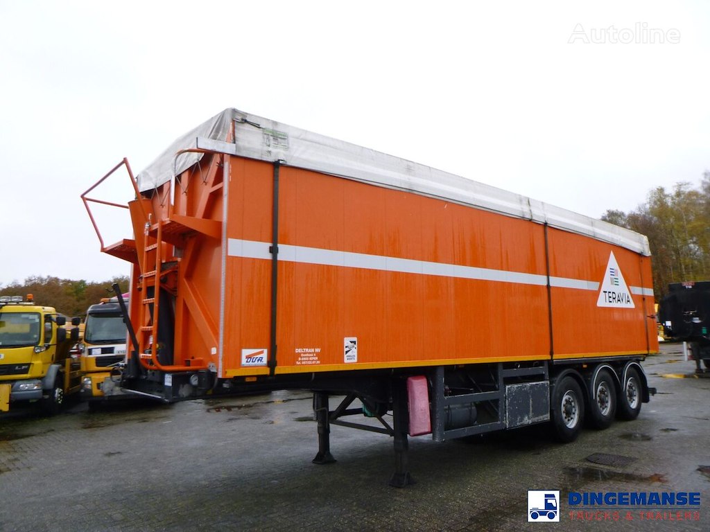 OVA Tipper trailer alu 59 m3 + tarpaulin poluprikolica kipera