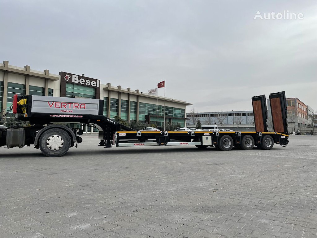 Nova Vertra Lowbed Semi Trailer Production - Hydraulic Ramp - Self steering poluprikolica sa niskom platformom