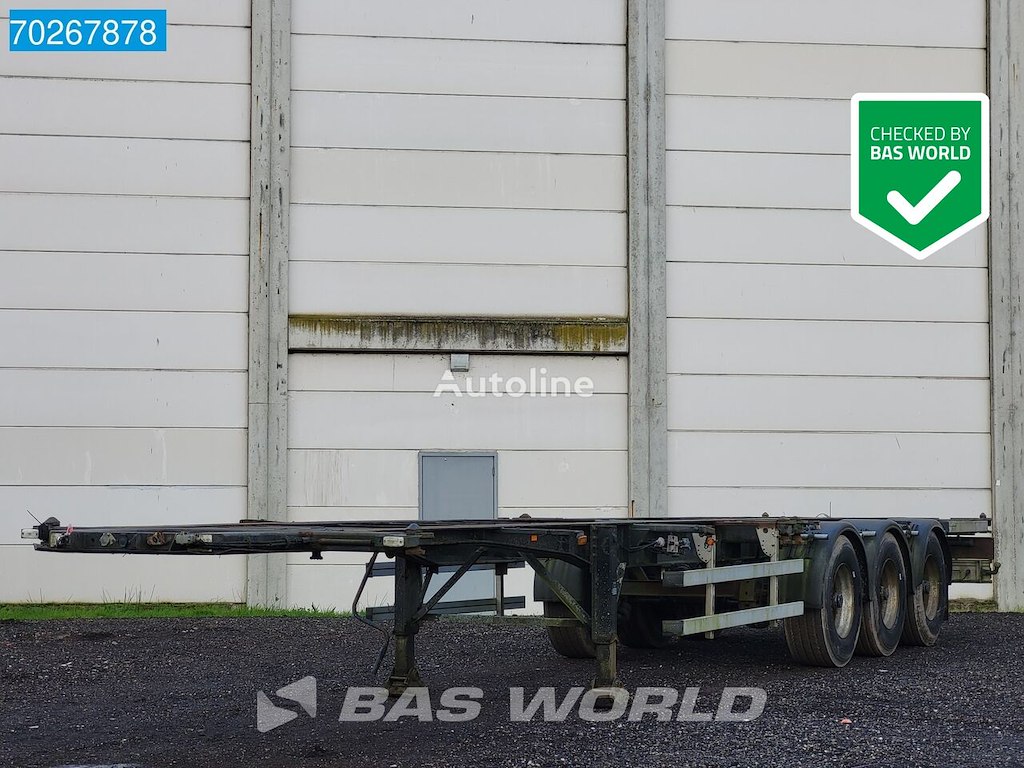 Groenewegen 40.03. CC-12-27 3 axles NL-Trailer 2x20 1x30 1x40ft Liftachse poluprikolica za prevoz kontejnera