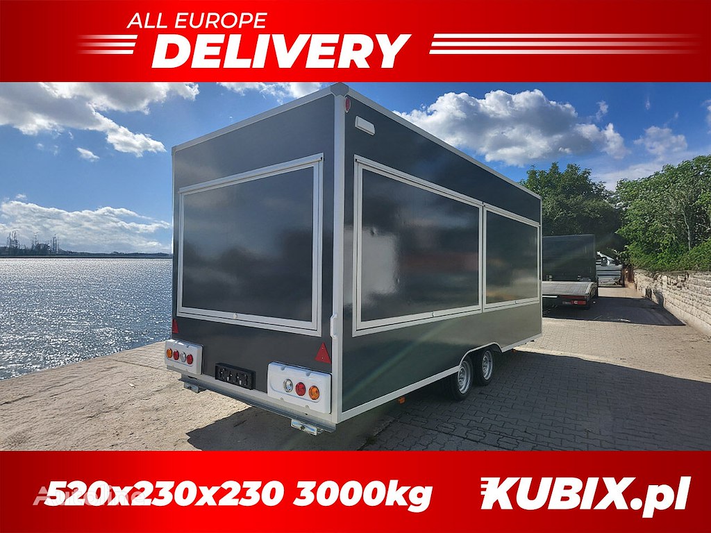 Nova Kubix Catering Trailer Verkaufsanhänger 520x230x230, 3000 kg - on stoc prikolica kiosk