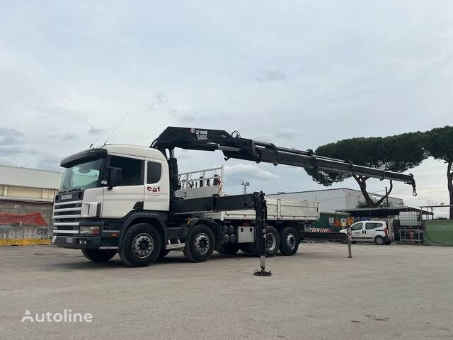 Scania 124GB kamion s ravnom platformom