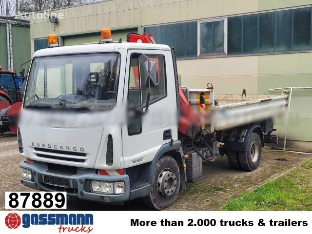 IVECO EuroCargo ML80E17 4x2, Kran Fassi F60A.23 kamion s ravnom platformom