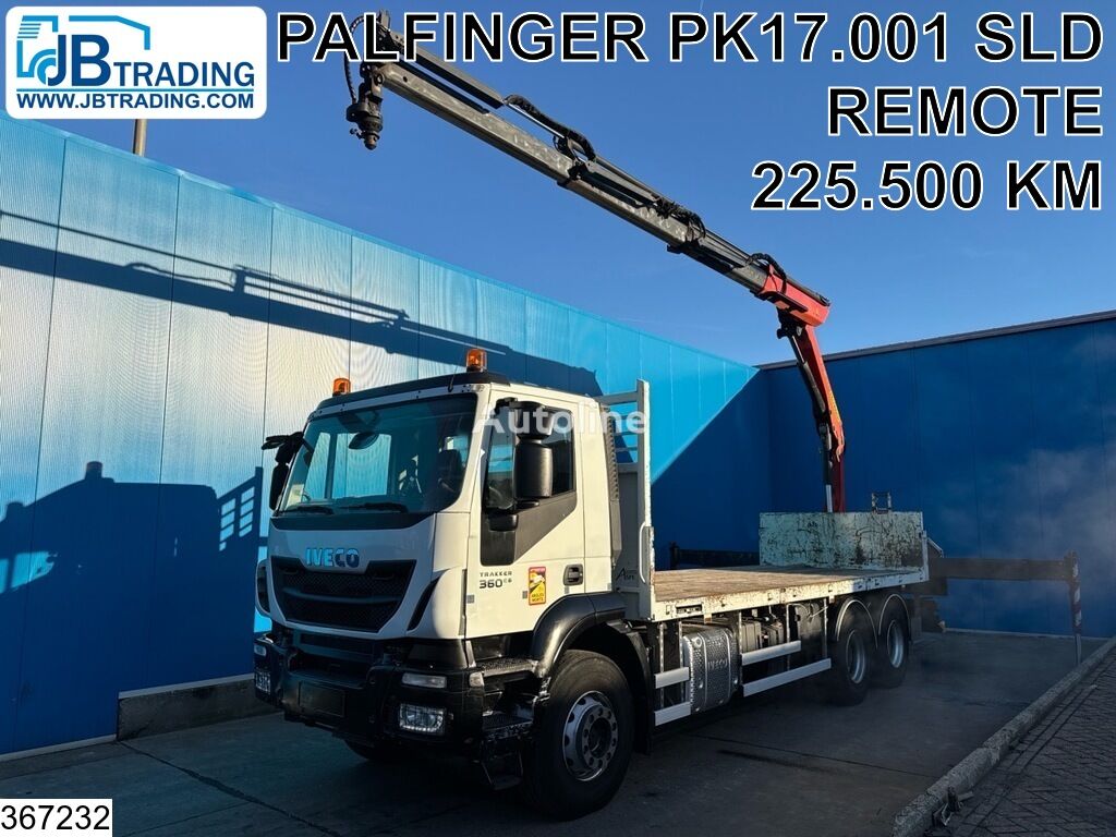 IVECO Trakker 360 6x4, EURO 6, Palfinger, Steel Suspension kamion s ravnom platformom