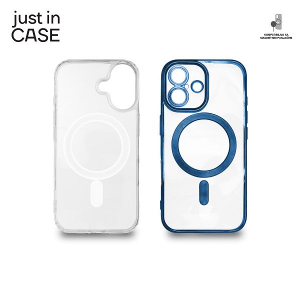 JUST IN CASE 2u1 Extra case MAG MIX paket za iPhone 16, plava