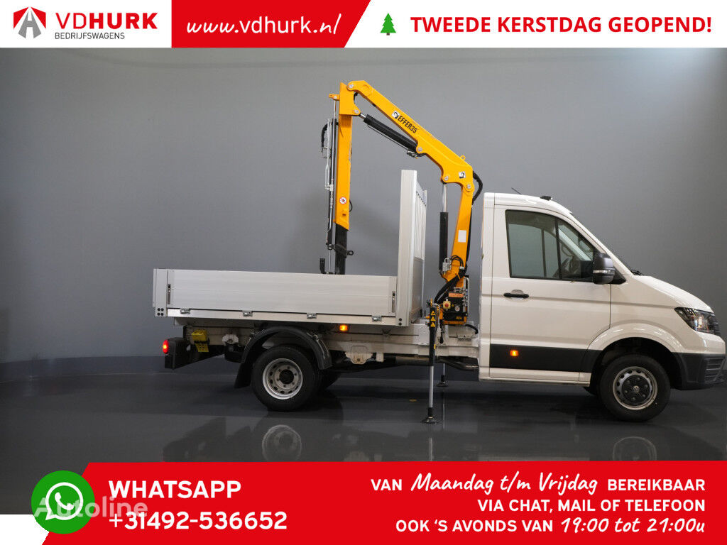 Volkswagen Crafter 6x 165 pk Open laadbak/ Effer 352S kraan/ Crane/ Gru/ Gr pikap