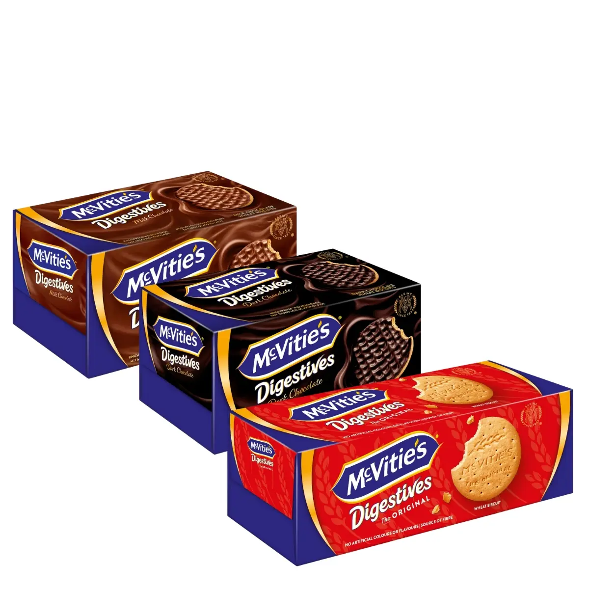 MCVITIE`S Set, Digestive keks, Digestive keks sa mlečnom čokoladom i Digestive keks sa crnom čokoladom, 3 proizvoda