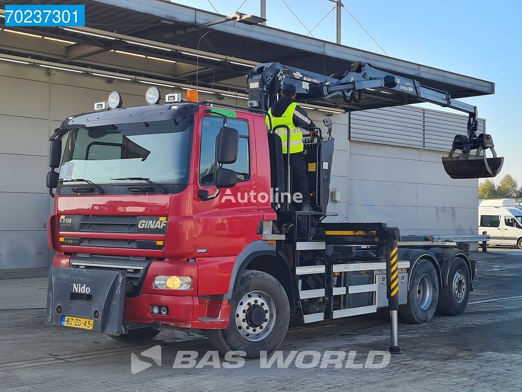 GINAF X3128 6X4 NL-Truck Palfinger Q150Z Kran HydroDrive Lift+Lenkachs kamion rol kiper