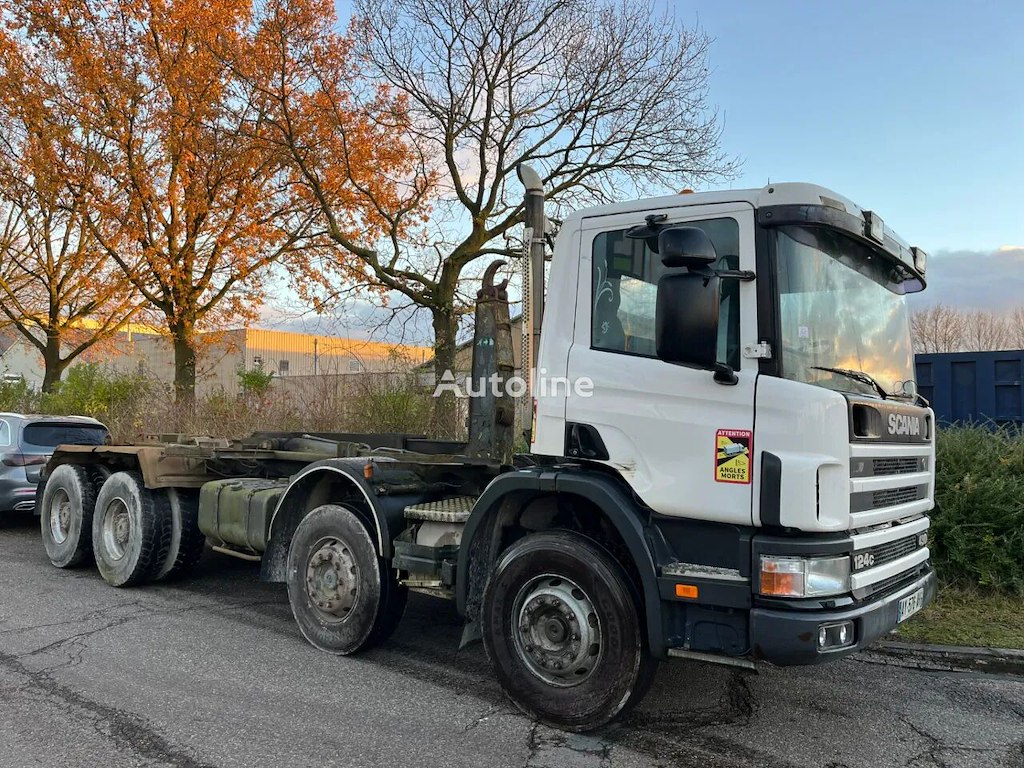 Scania 124 c 470 8X4 * EURO 2 engine * STEEL SUSPENSION* BIG AXLES kamion rol kiper