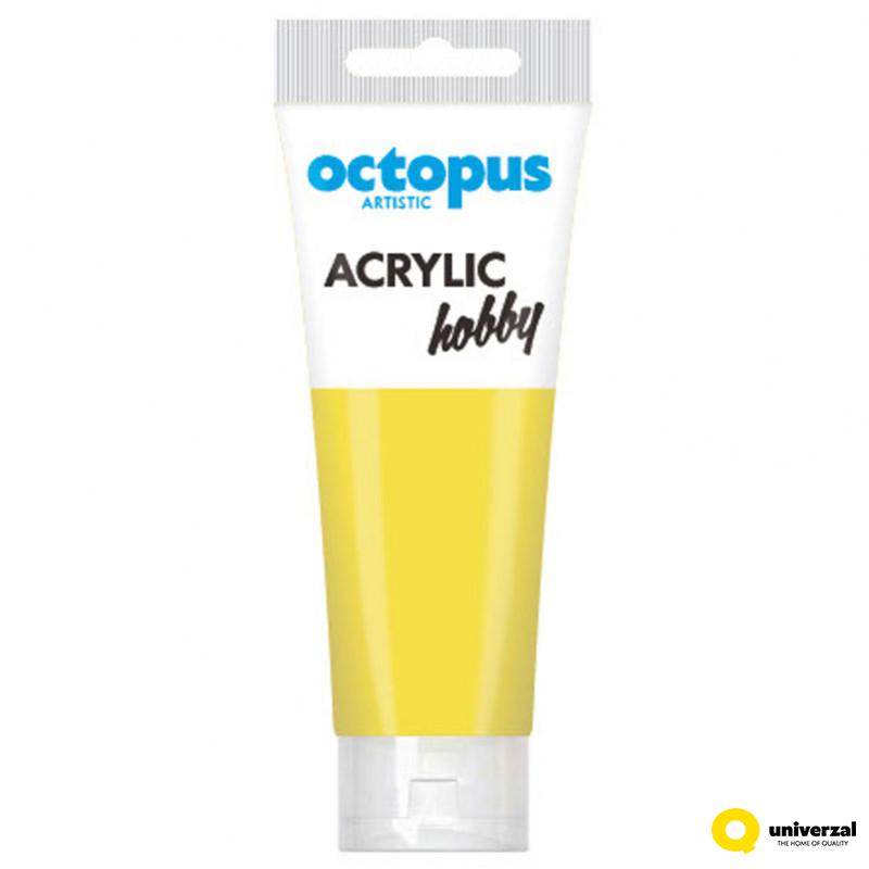 BOJA AKRILNA 75ML OCTOPUS HOBBY NEON YELLOW 159 UNL-2364