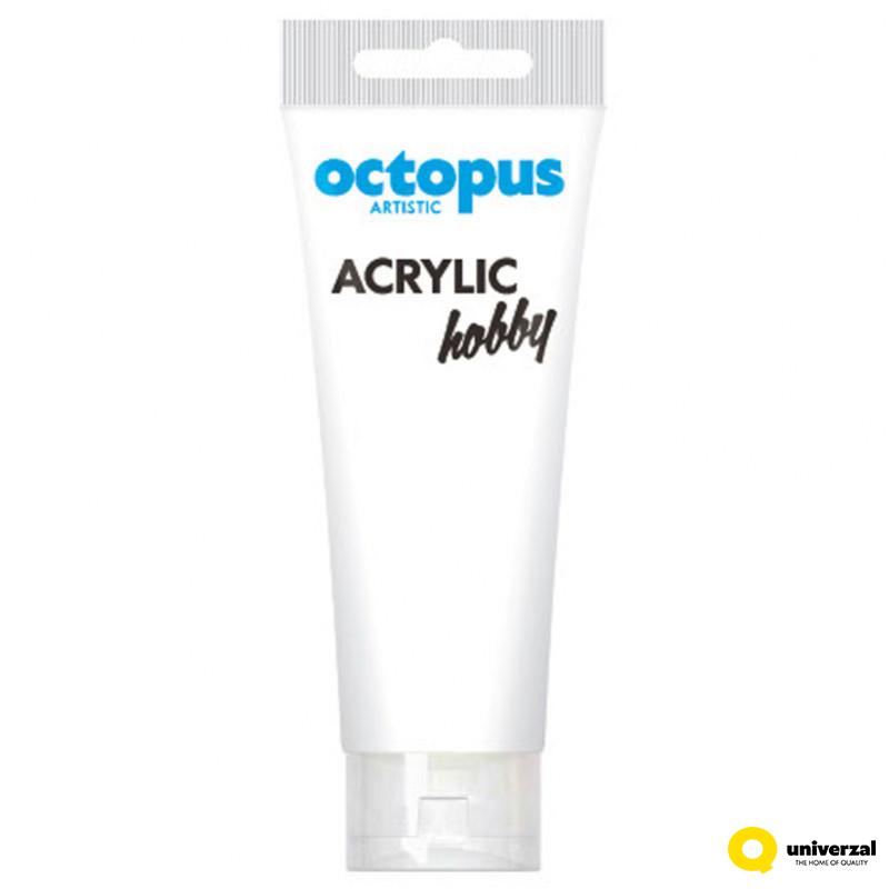 BOJA AKRILNA 75ML OCTOPUS HOBBY TITANIUM WHITE 104 UNL-2340