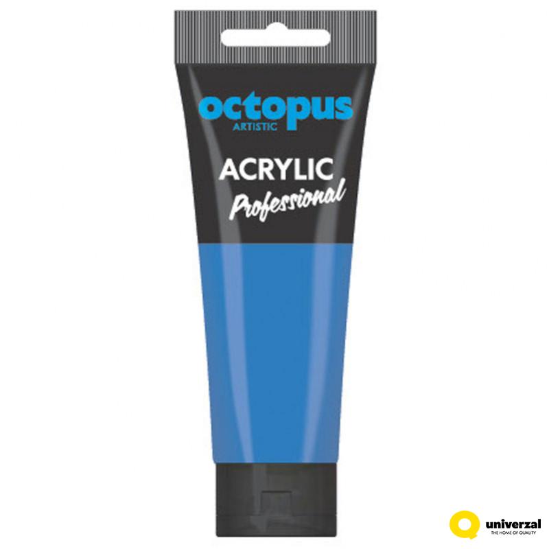 BOJA AKRILNA 75ML OCTOPUS PROFESSIONAL LAKE BLUE 350 UNL-2321