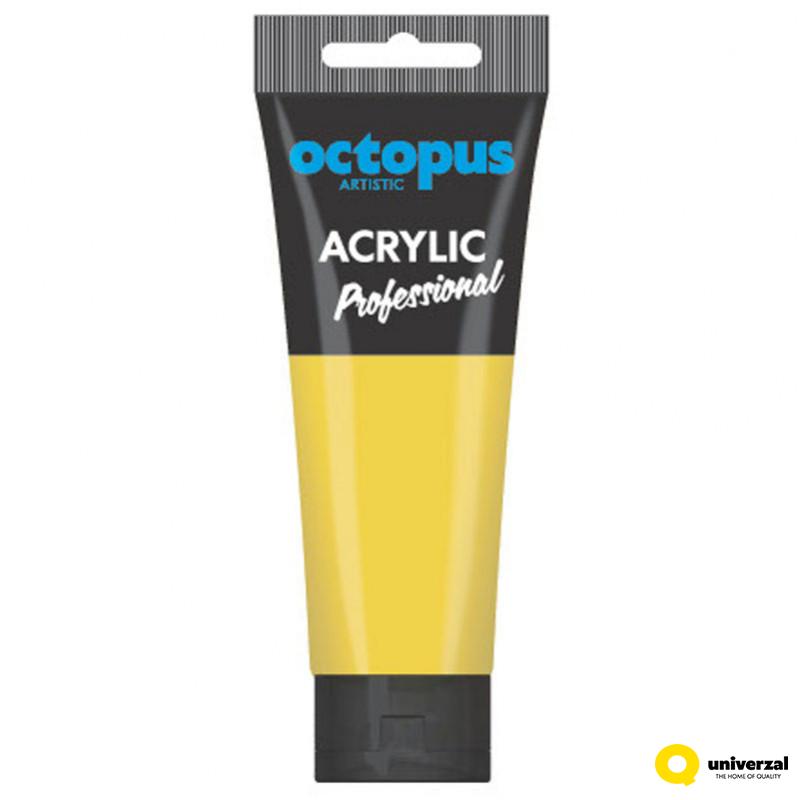 BOJA AKRILNA 75ML OCTOPUS PROFESSIONAL YELLOW LEMON 215 UNL-2318