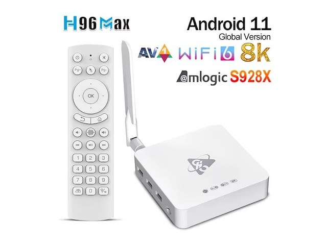 Android box H96 Max M12- S928X- 8/128GB,WIFI6,1GB LAN