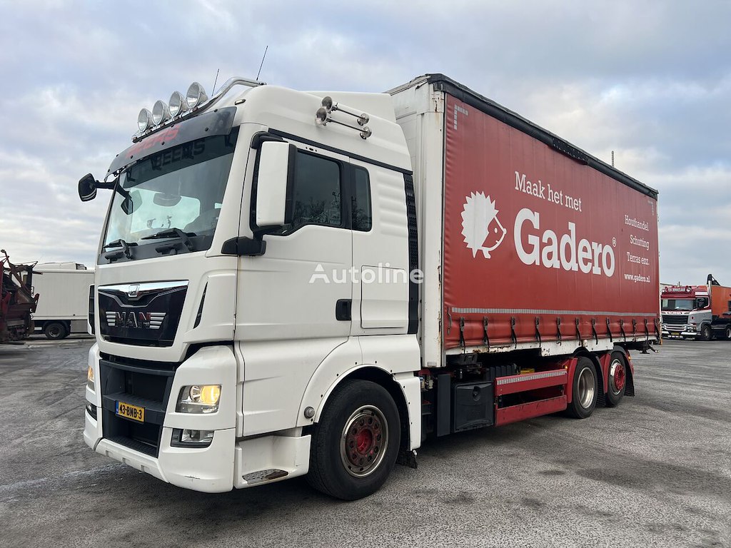 MAN TGX 26.440 XLX 6x2, retrarder kamion sa klizna zavesa cerada