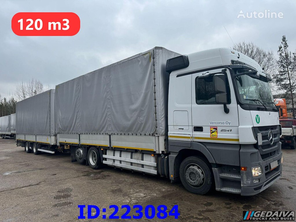 Mercedes-Benz Actros 2541 kamion s ceradom + prikolica sa ceradom