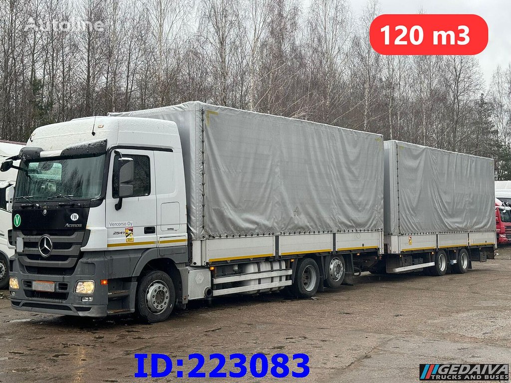 Mercedes-Benz Actros 2541 kamion s ceradom + prikolica sa ceradom