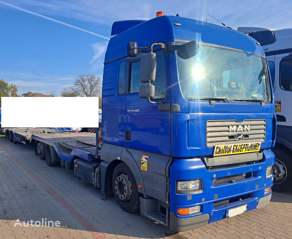 MAN TGA 24.400 kamion platforma + prikolica autotransportera