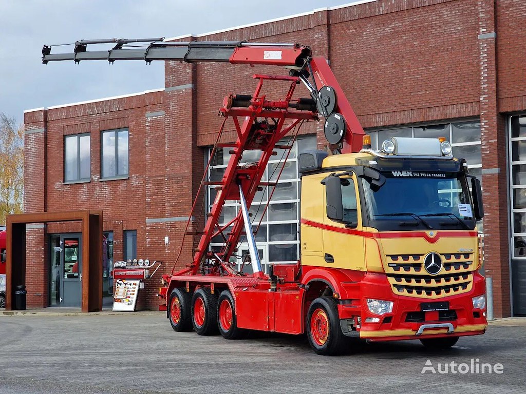 Mercedes-Benz Arocs 3251 8x4*4 - HMF 2680 - Cable system - Euro 6 - HUB reduct kamion sa kukom za podizanje tereta