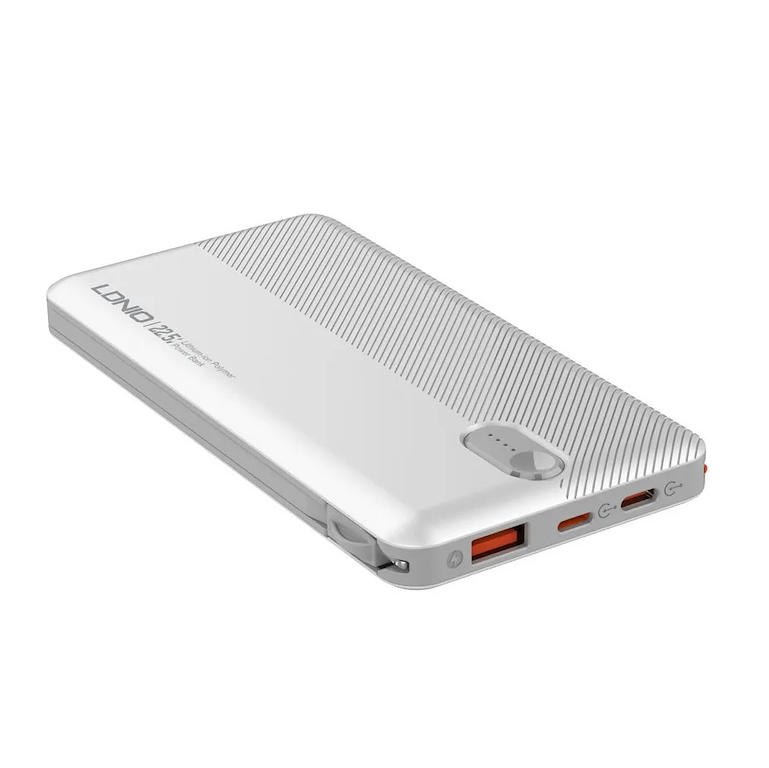 Back up baterija LDNIO PQ13, 10000mAh, 37Wh, 22.5W, bela