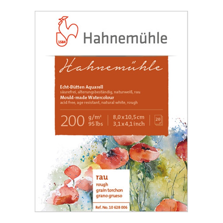 Hahnemuhle grubi akvarel papir 8k10,5 cm