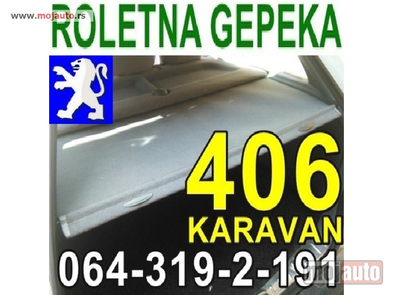 Zadnja POLICA ROLETNA Gepeka Pežo 406 karavan Peugeot