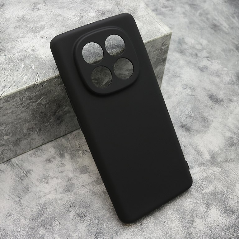 Zastitna maska (futrola) GENTLE COLOR - Xiaomi Redmi Note 14 Pro Plus 5G crna (MS)