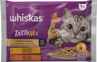 HRANA ZA MAČKE MESO U KREMASTOM SOSU WHISKAS 340G
HRANA ZA MAČKE MESO U KREMASTOM SOSU WHISKAS 340G