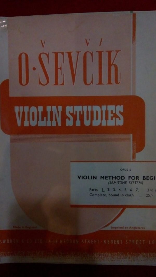 Ševčik violin studies opus 6