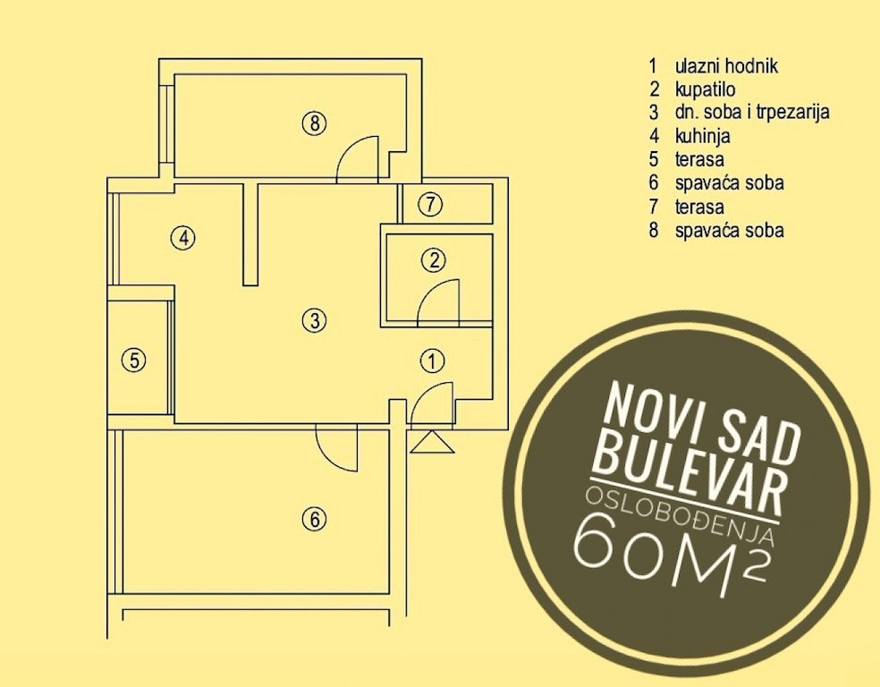 Kompletno renoviran stan na Bulevaru Oslobođenja