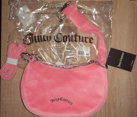 Juicy Couture roze plišana torbica NOVO!%