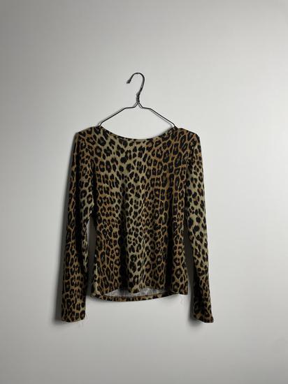 leopard majica otvorenih leđa