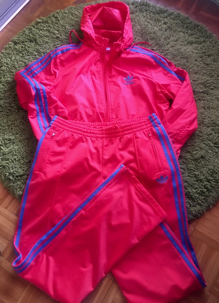 Adidas, L (EU 40), Jednobojni, bоја - Crvena