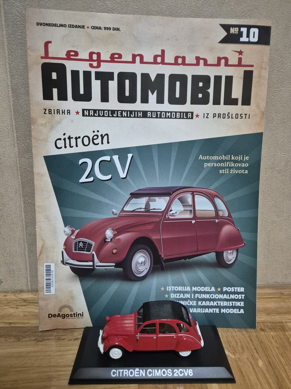 Legendarni Citroen 2CV u razmeri 1:43. Dobro očuvan, otpakovan, sa