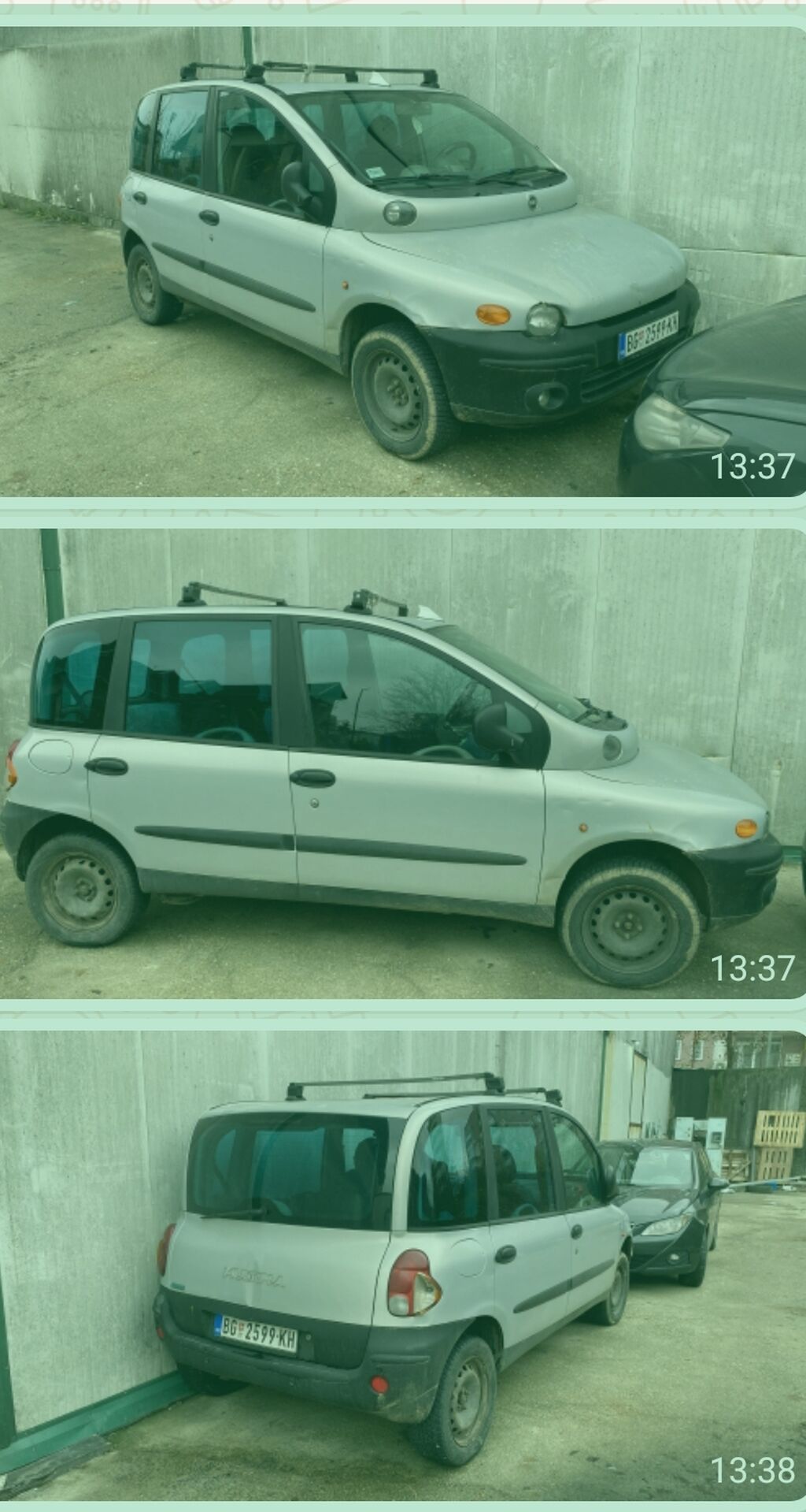 Fiat Multipla: 1.6 l | 2002 г. 321654 km. Van/Minibus