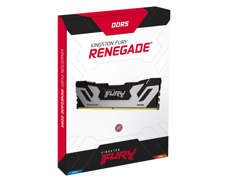 KINGSTON CUDIMM DDR5 48GB (2x24GB kit) 8400MT/s KF584CU40RSK2-48 FURY Renegade Silver XMP