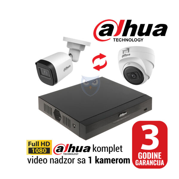 HD Dahua komplet video nadzor sa 1 kamerom