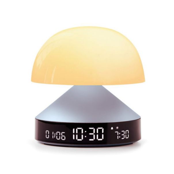 LEXON Stona led lampa sa satom i alarmom MINA SUNRISE, aluminijum siva