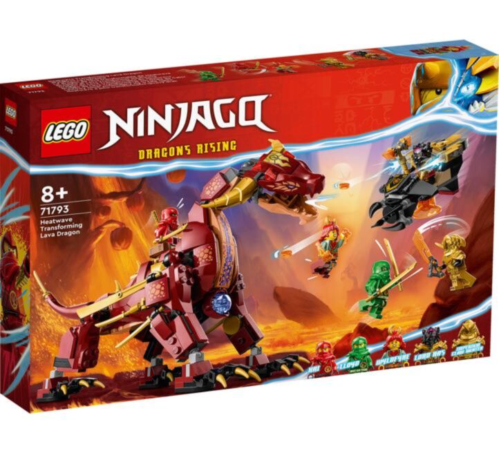 LEGO Igračka 71793 Hitvejv – lava zmaj transformer