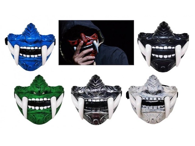 Maska Samurai Za Noc Vestica Halloween Maskenbal M1