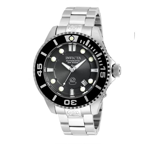 Invicta sat Pro Diver Men 47mm Stainless Steel Steel Charcoal dial NH35A Automatic 20176