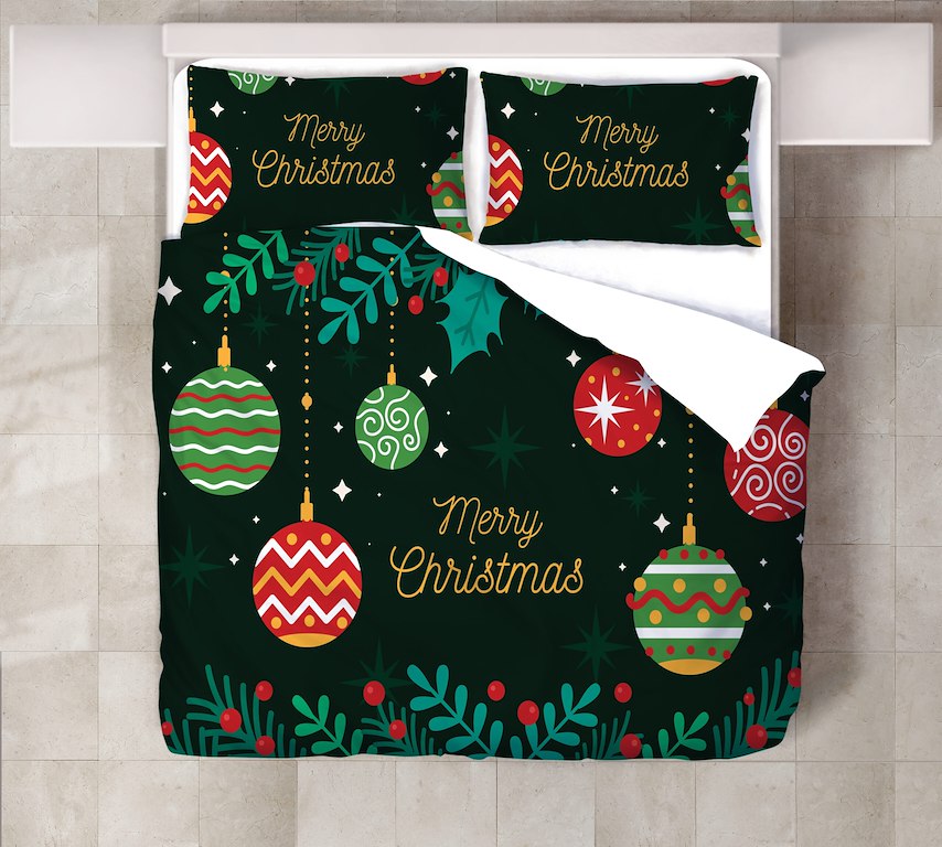 3D-POSTELJINA-Merry Christmas Hanging Decorations Bedding