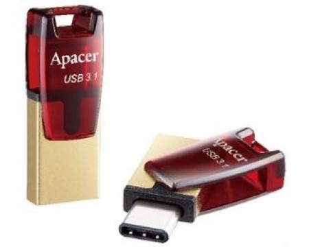 APACER 64GB AH180 USB 3.1 Tip C crveni